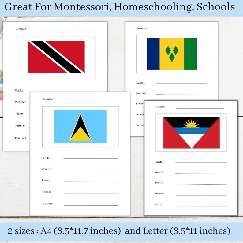 Montessori Geography Printable, Geography Worksheet for North America ...