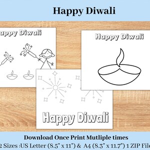 Printable Diwali Coloring Pages, Large Diwali Coloring Pages for Kids ...