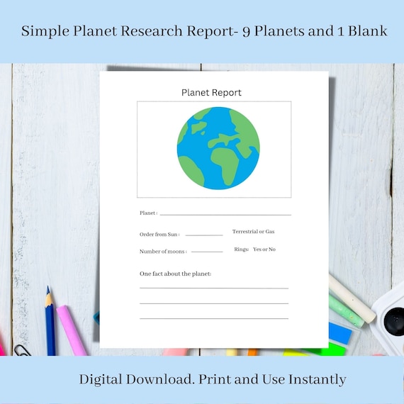 Solar System Report Template