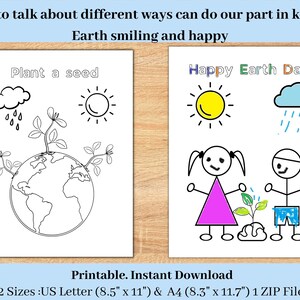 Earth Day Coloring Pages, Earth Day Activity for Toddler Preschool ...