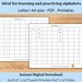 Printable Alphabets and Numbers Bundle A- Z, 1-100, 1-50 Tracing ...