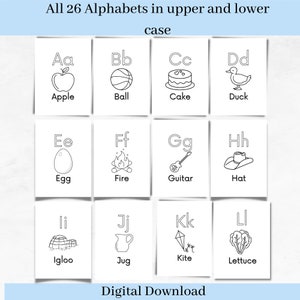 Simple Alphabets Worksheet, Alphabets Flashcards, Alphabets Color ...