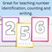 Colorful 1-10 Numbers Flashcards, Digital Download, Numbers Flashcards ...