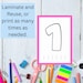 Colorful 1-10 Numbers Flashcards, Digital Download, Numbers Flashcards ...