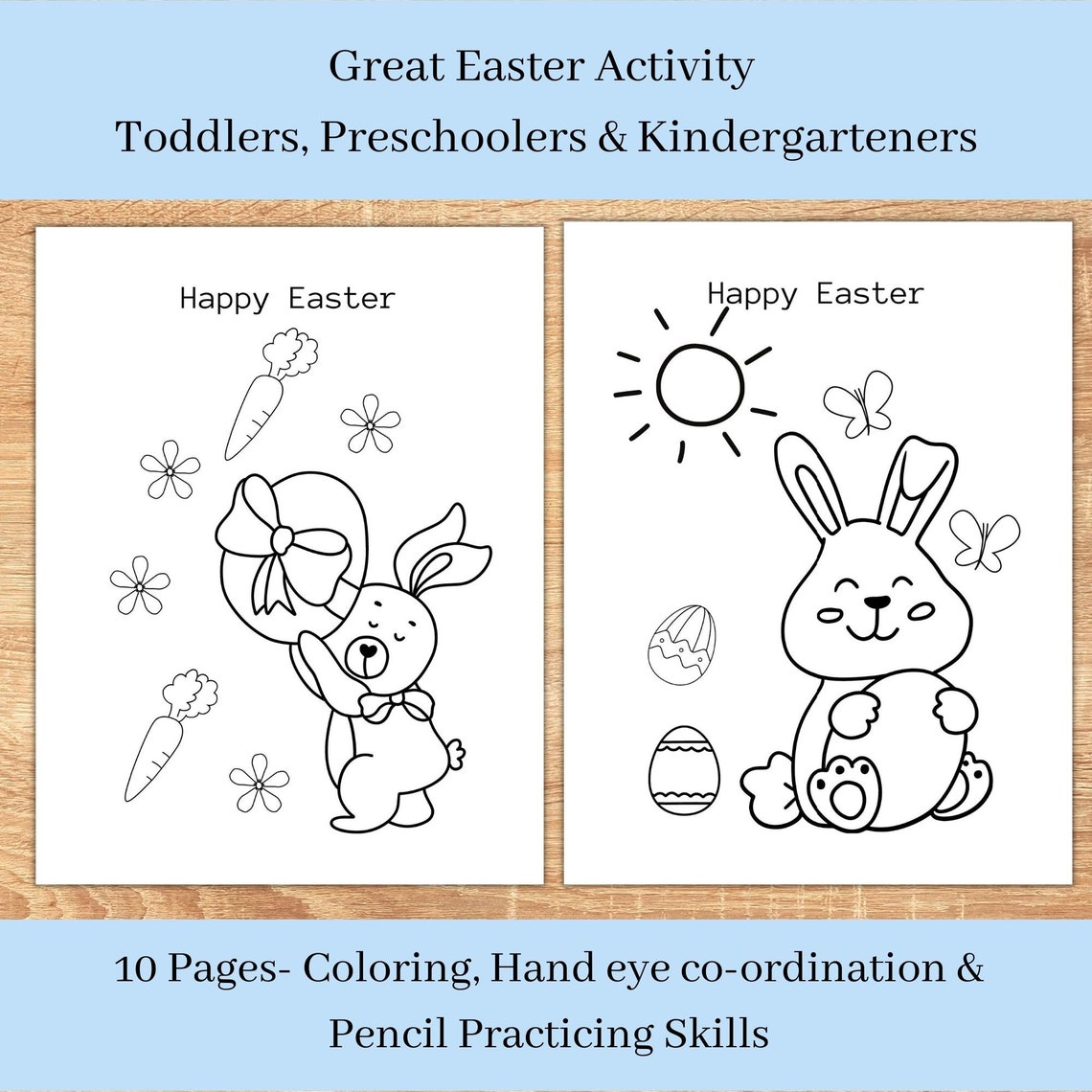 Easter Coloring Pages, Easter Coloring Pages for Kids, Easter Printable ...