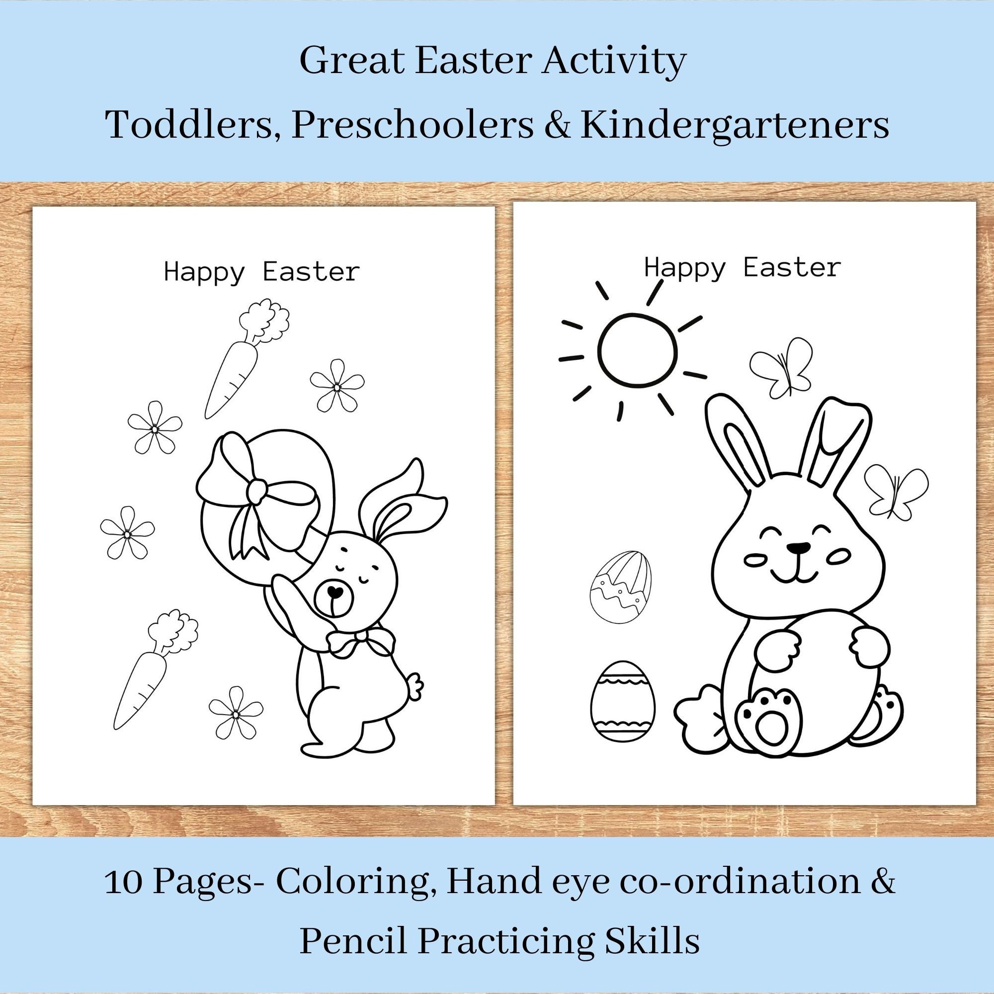 Easter Coloring Pages, Easter Coloring Pages for Kids, Easter Printable ...
