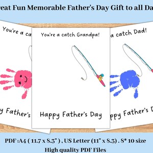 Father's Day Handprint Art Craft, Toddler Preschool Craft, Father's Day ...