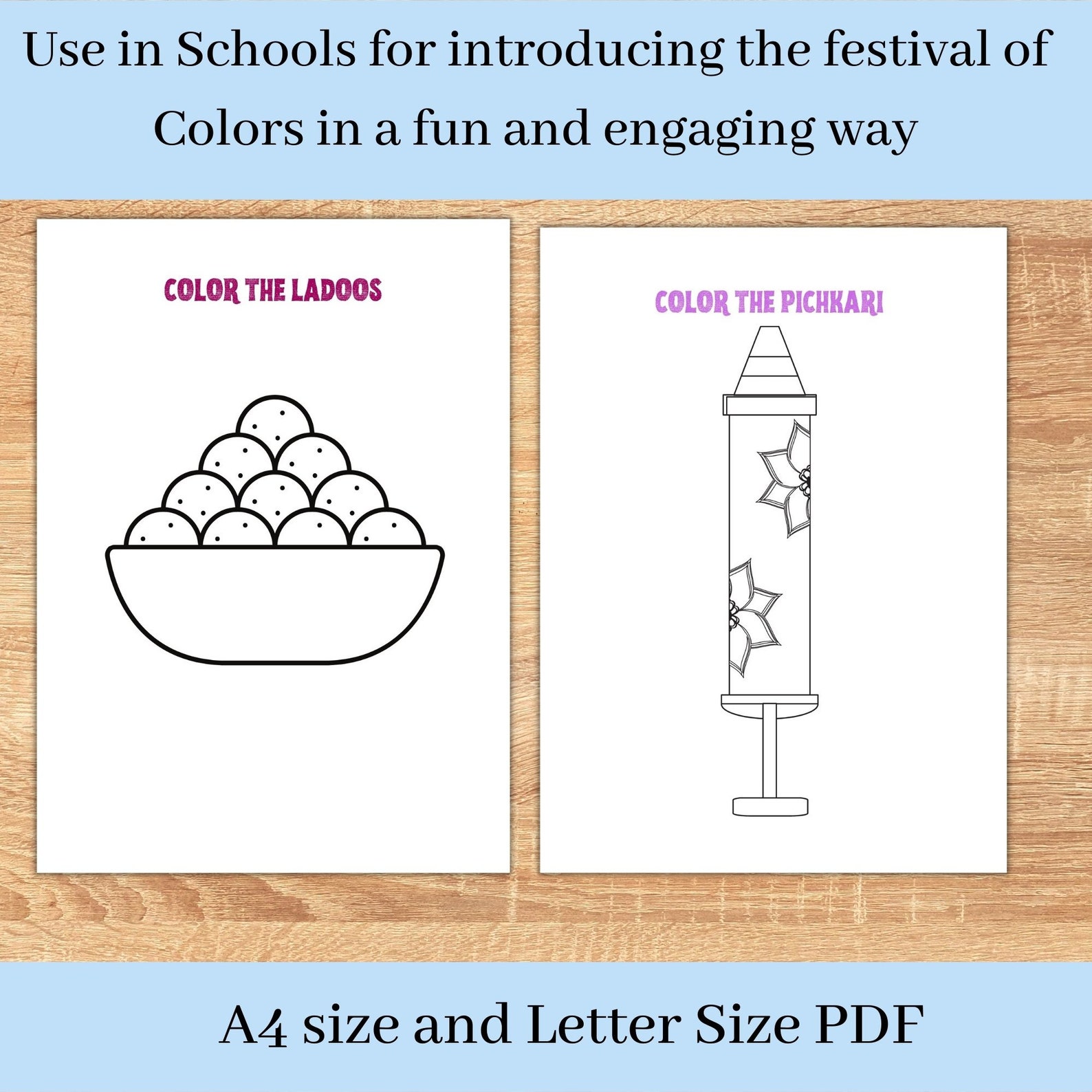 Happy Holi Busy Book, Printable Holi Themed Busy Book, Festival of ...