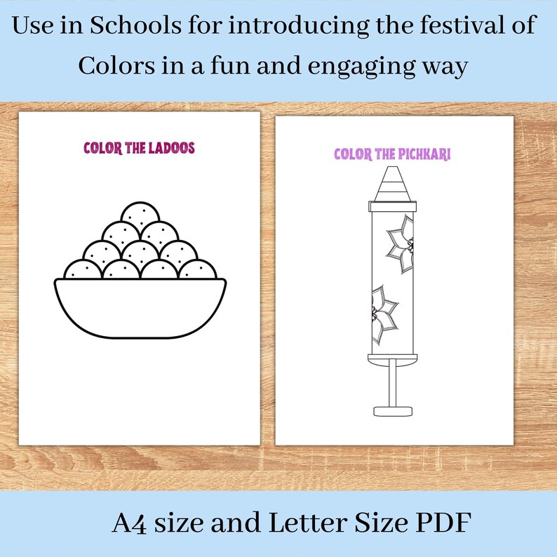 Happy Holi Busy Book, Printable Holi Themed Busy Book, Festival of ...