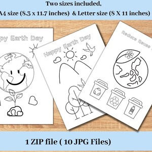 Earth Day Coloring Pages, Earth Day Activity for Toddler Preschool ...
