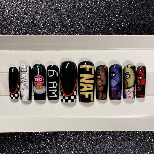 Five Nights at Freddys Nails - Etsy