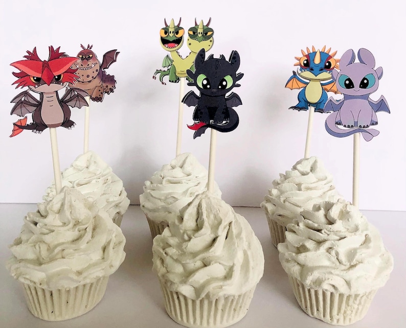 Toothless, How to Train Your Dragon, Dragon, Night Fury, Cake Topper ...