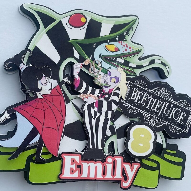 Beetlejuice Cake Topper - Etsy