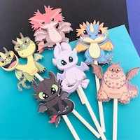 Flexi Toothless Figurine | 3 Sizes | Colored Figurine Flexi | 3D ...