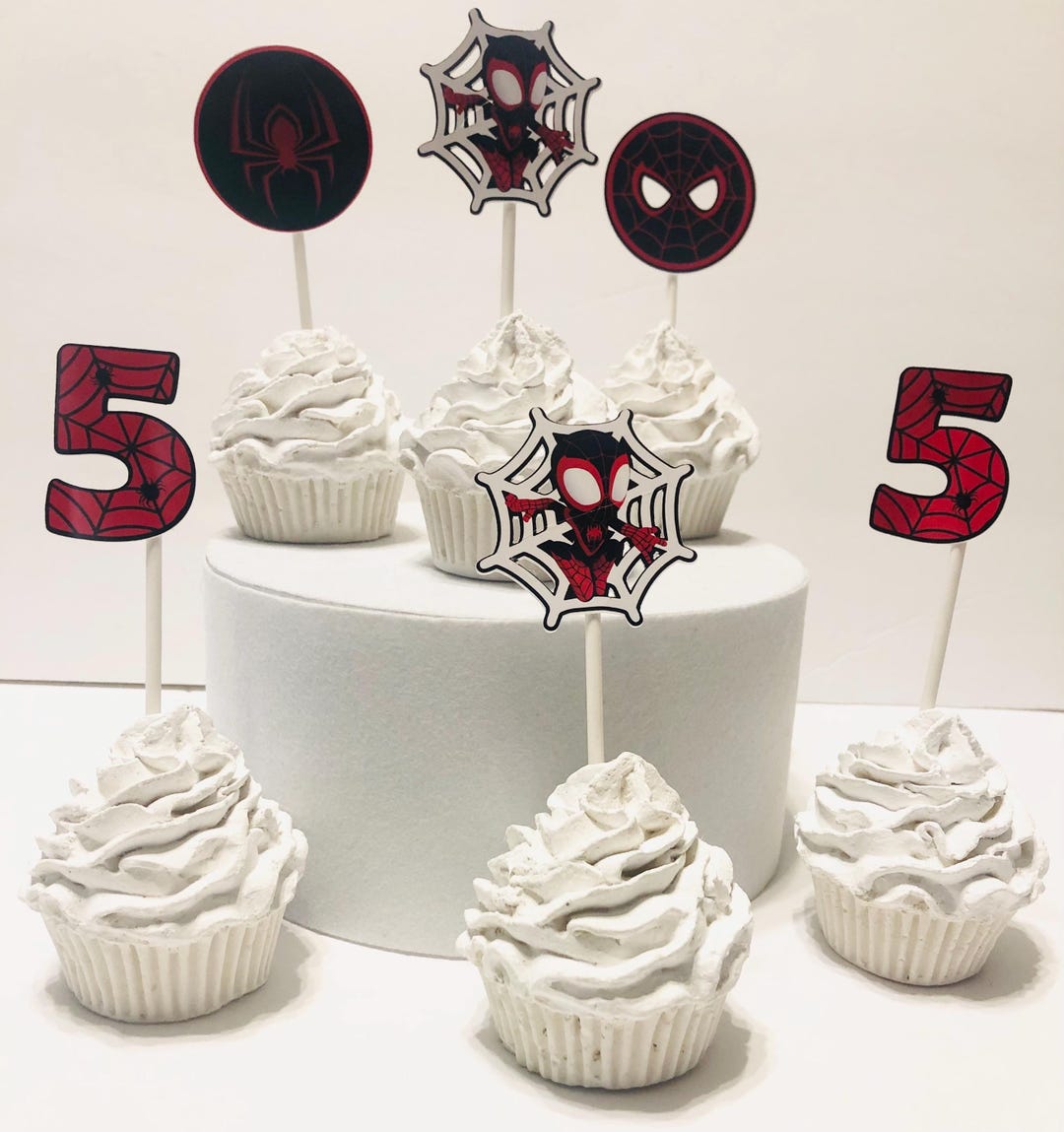 Spider-man Cupcake Toppers, Birthday Cupcake Toppers, Spider-man ...