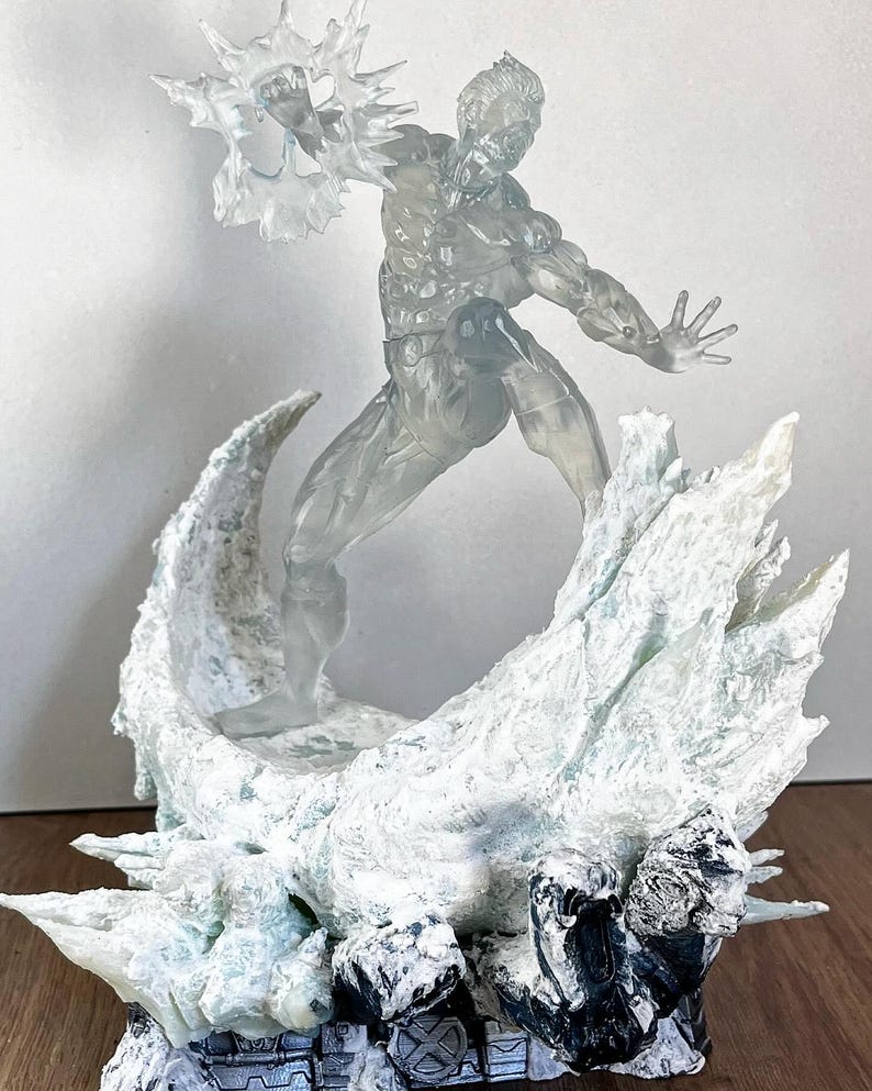 Iceman X-men 3D Figure - Etsy