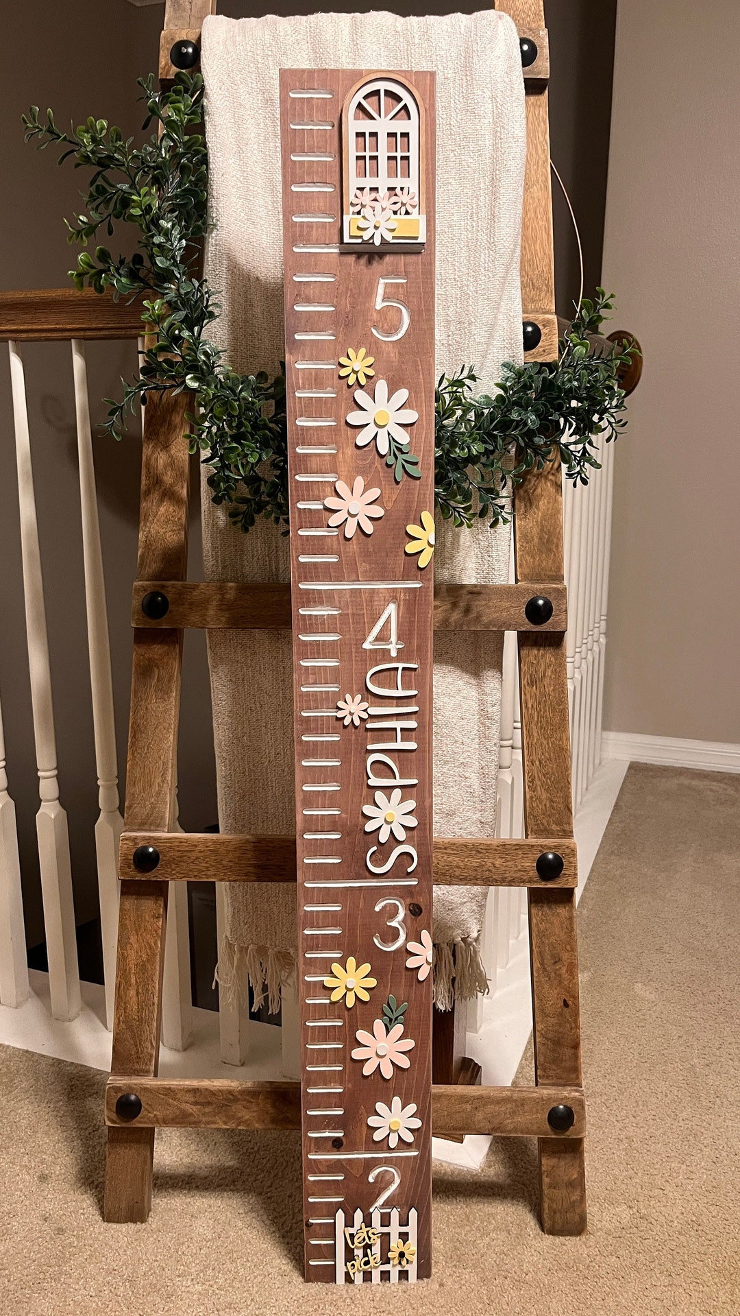 Growing Chart Personalized Baby Growing Chart Baby Shower Welcome Baby ...