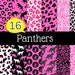 Panthers, Designer Paper, Panther Digital Paper, Cheetah Digital Paper ...