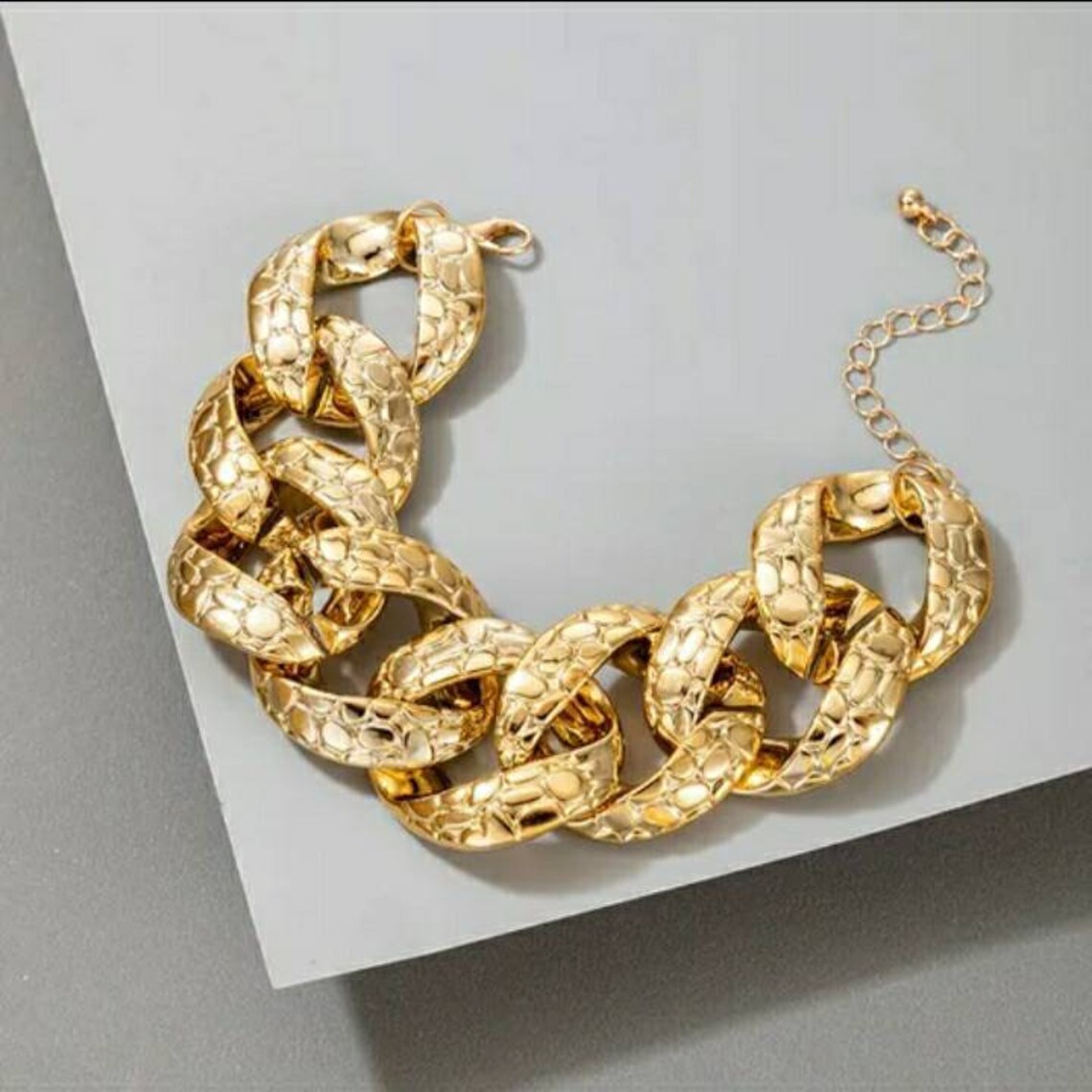 Beautiful Chain Link Snake Pattern Single Chain Bracelet - Etsy