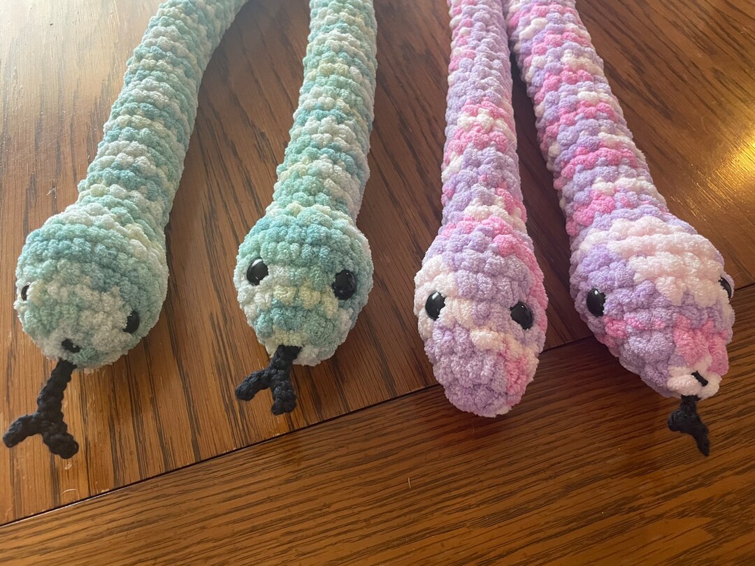 Crocheted Plush Snakes - Etsy