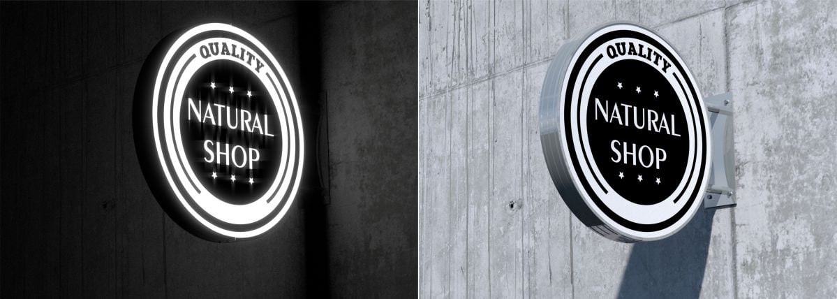 Light Box 2sided Store Front Sign, Outdoor Sign, Double Sided ...