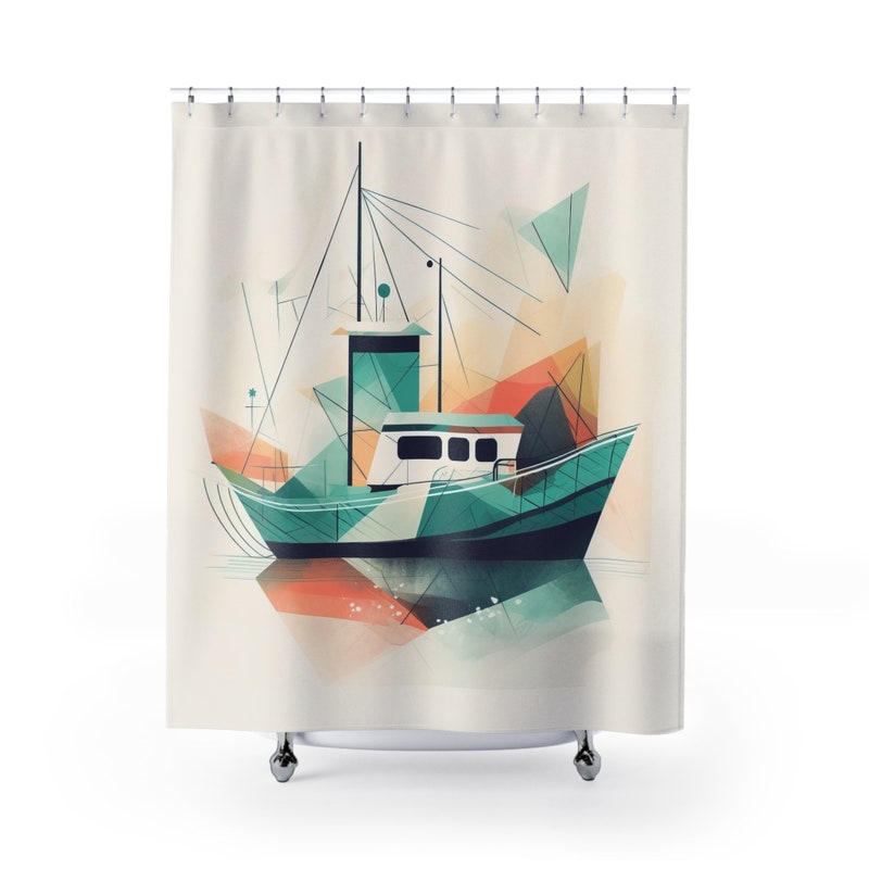 Boat Shower Curtain - Etsy