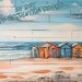 Beach on Old Wooden Boards Digital Paper Coastal Vintage Backgrounds ...