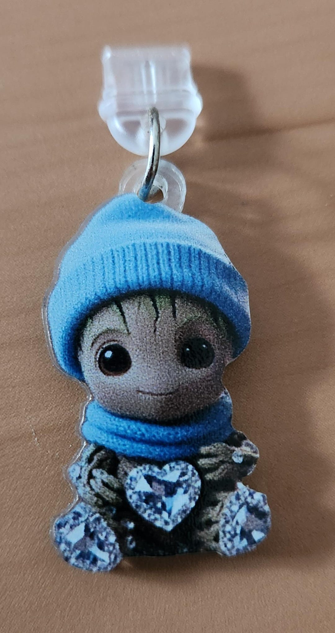 Mobile Phone Charm – Cute Little Tree Creature With Winter Hat ...