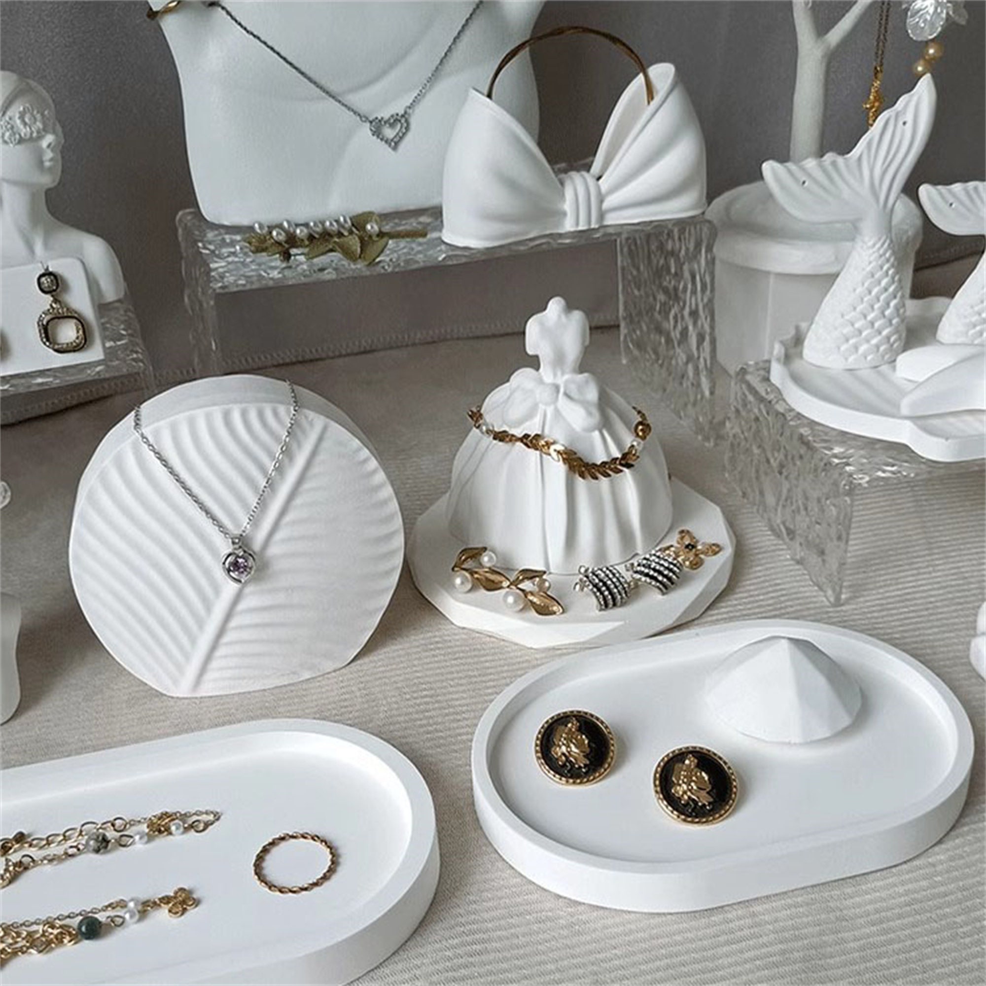 Creative Gypsum Jewelry Display Stand Jewelry Display Rack - Etsy