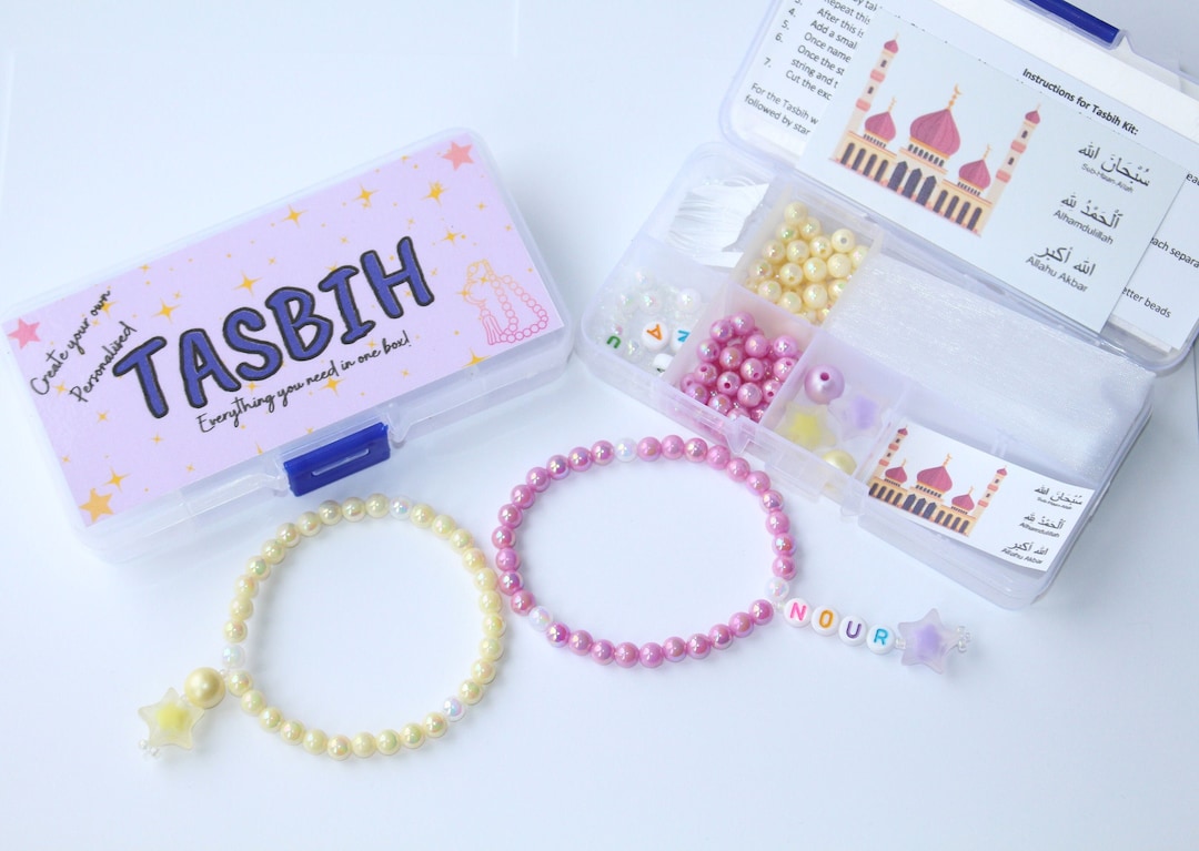 Personalised Tasbih Making Kit - Etsy UK