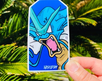Shiny Red Gyarados Sticker Water Proof, Weather Proof, Vinyl Sticker ...
