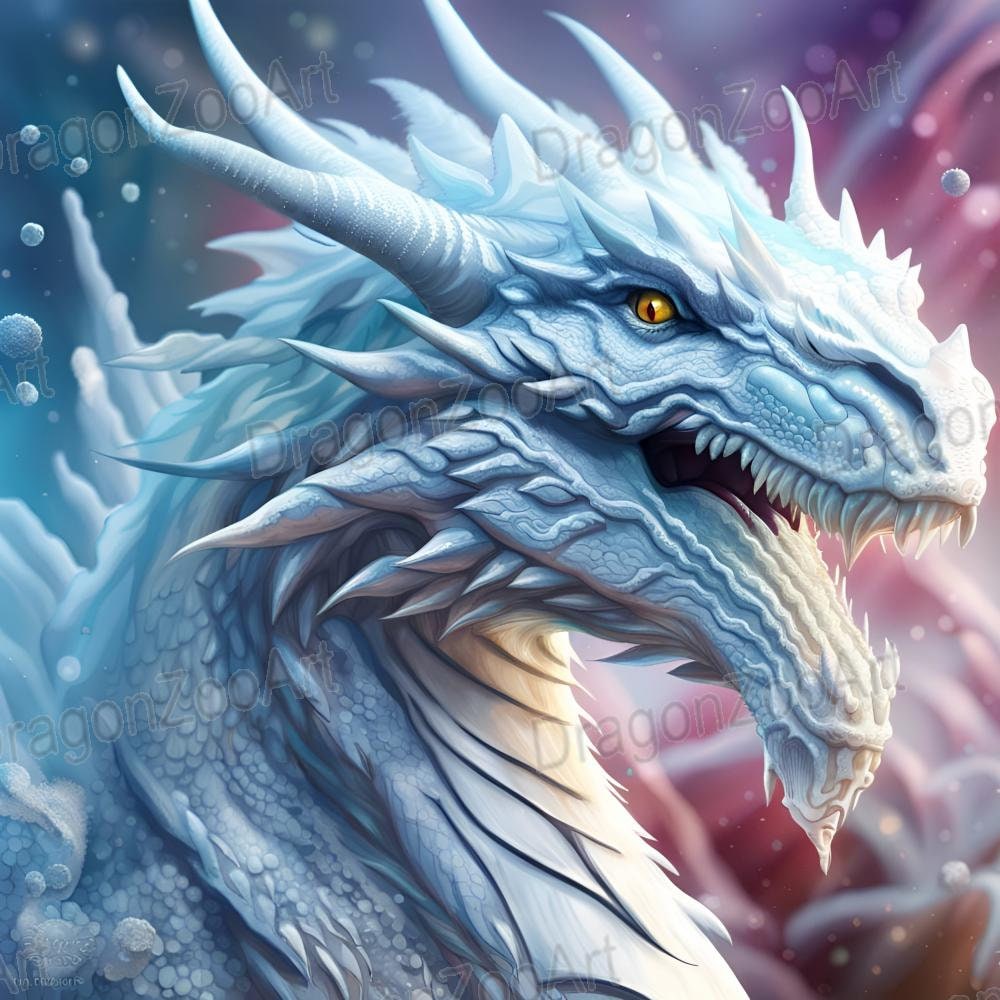 Ice Dragon Large Digital Files Set of 5 - Etsy