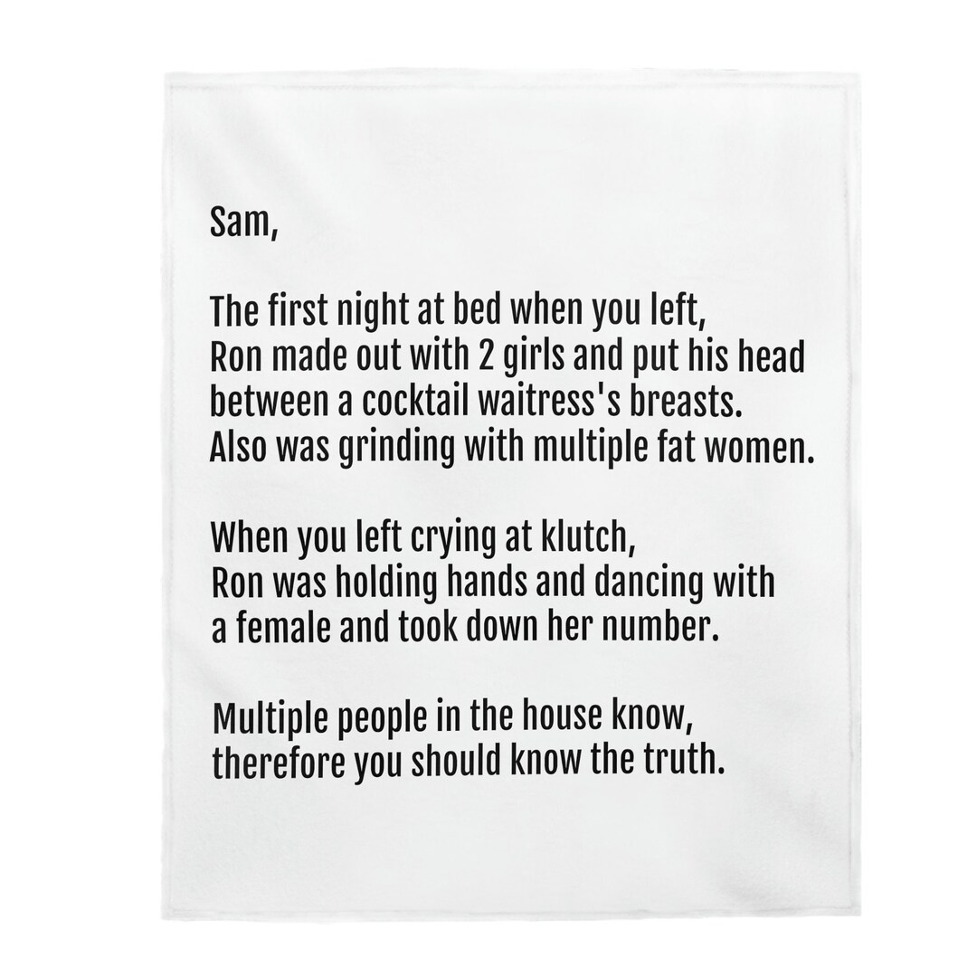 The Jersey Shore Note Snooki Jwow Sam Plush Blanket - Etsy