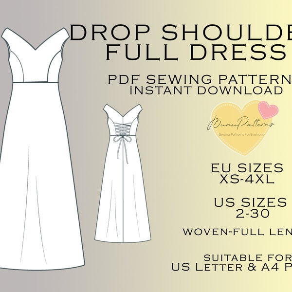 Prom Dress Pattern - Etsy