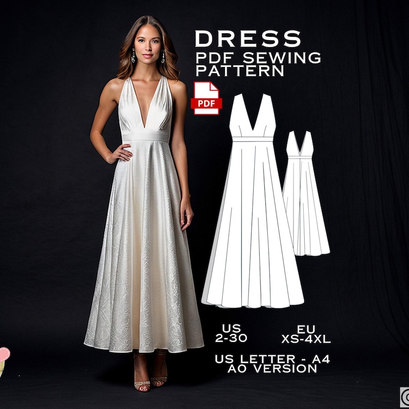 Goddess Dress Pattern - Etsy