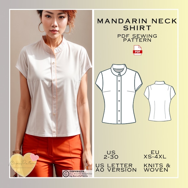 Mandarin Collar - Etsy
