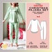 Christmas Pajama Sewing Pattern: Women & Girls Crew (PDF Pattern) - Etsy