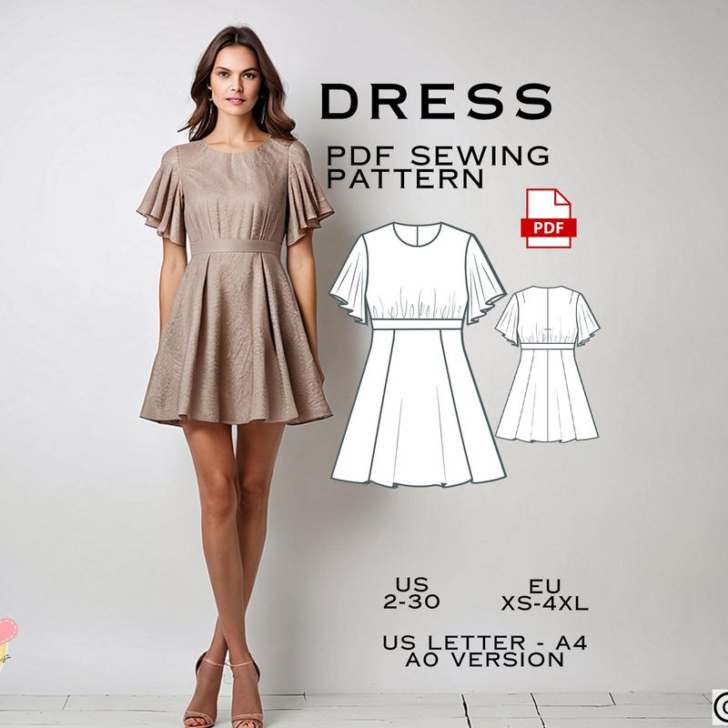 Panel Dress Pattern - Etsy