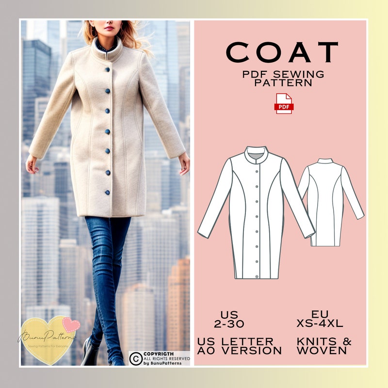 Cocoon Coat - Etsy