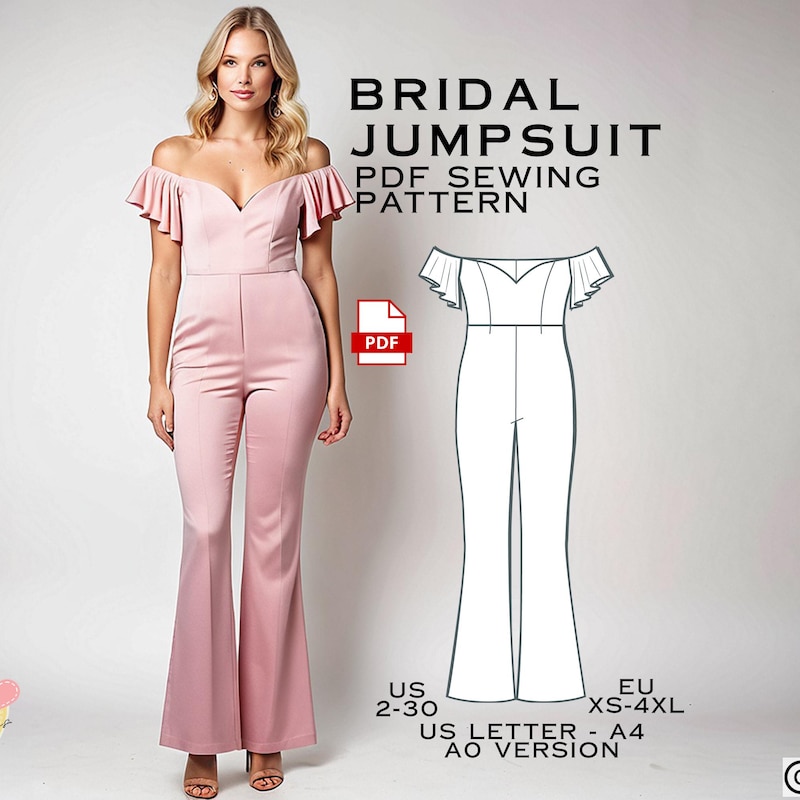 Jumpsuit Pattern - Etsy