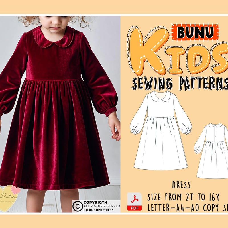 School Dress Pattern - Etsy