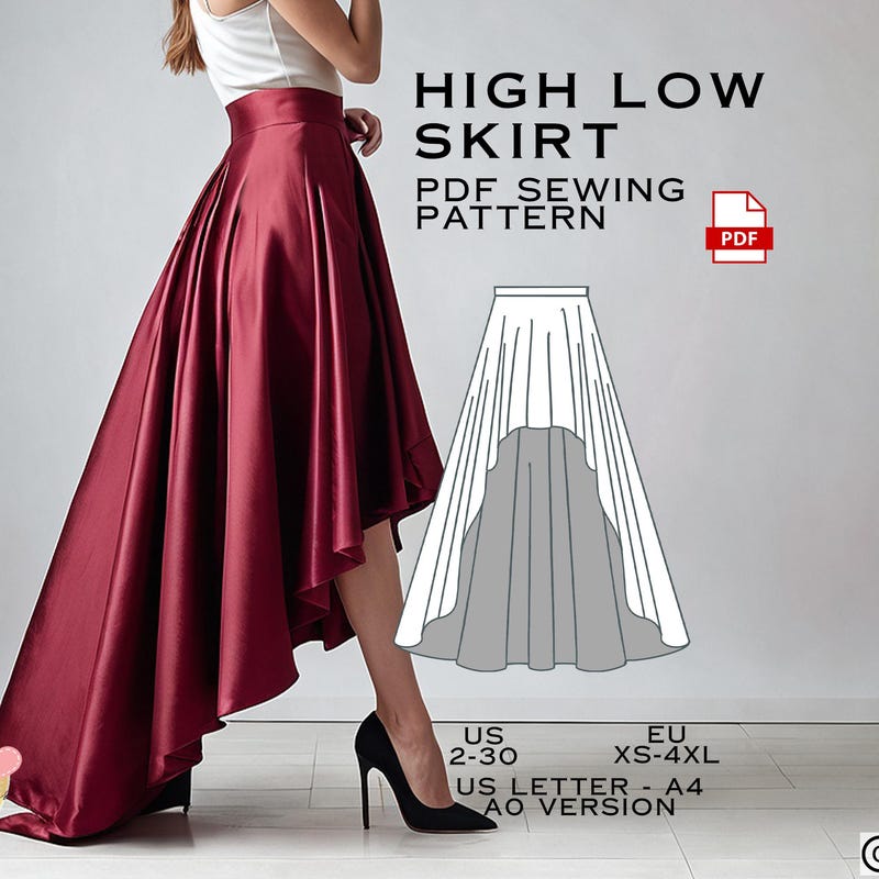 High Low Train Pattern - Etsy