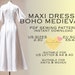 Maxi Dress Sewing Pattern, Medieval Boho Dress PDF Sewing Pattern ...
