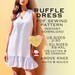 V Neck Ruffle Dress Sewing Pattern, Ruffle Dress PDF Sewing Pattern ...