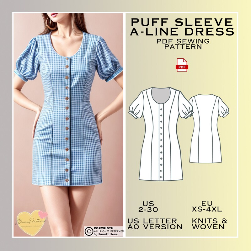 Sewing Patterns Dress - Etsy