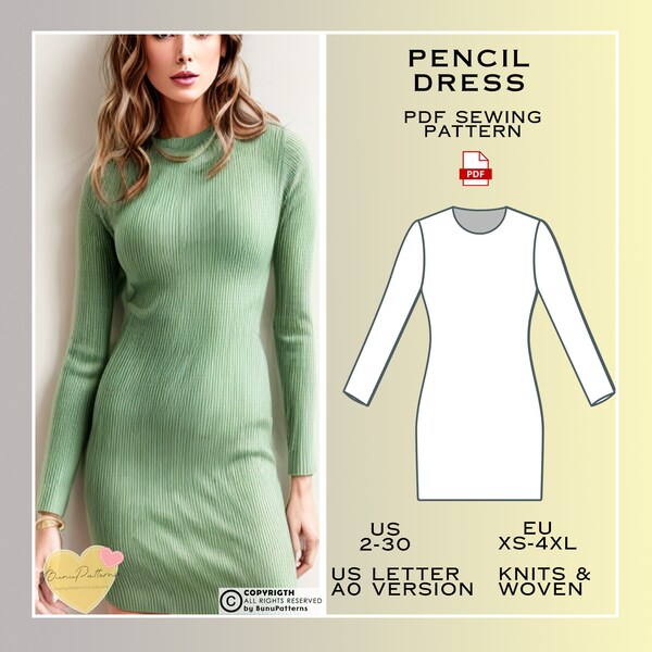 Pencil Dress - Etsy