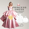 Wedding, Engagement, Prom, Graduation Dress Sewing Pattern | A0 A4 US ...