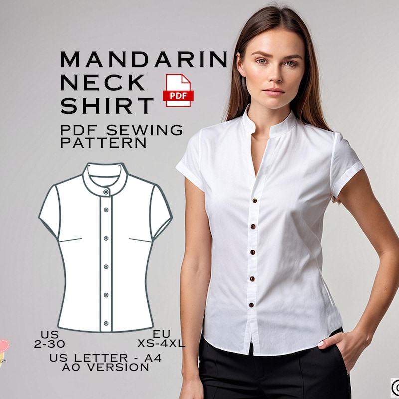 Mandarin Collar - Etsy