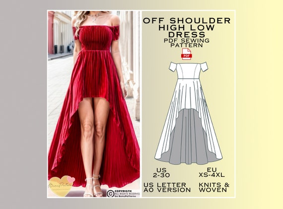 High Low Prom Dress Patterns