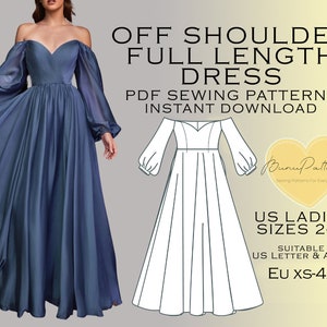 Prom Dress Pattern - Etsy